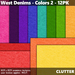 Second Life Marketplace - Clutter - West Denims - Colors 2 - 12PK