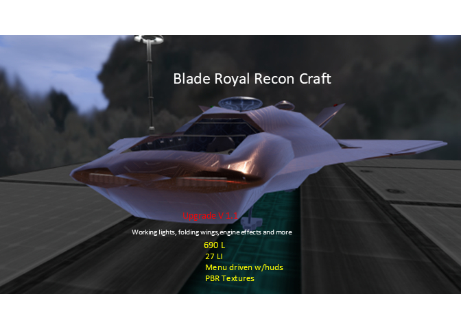 Second Life Marketplace - Blade Royal Recon Craft