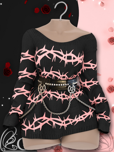 Second Life Marketplace - CryBunBun - Gothcuddles Sweater [BlushBarbs ...