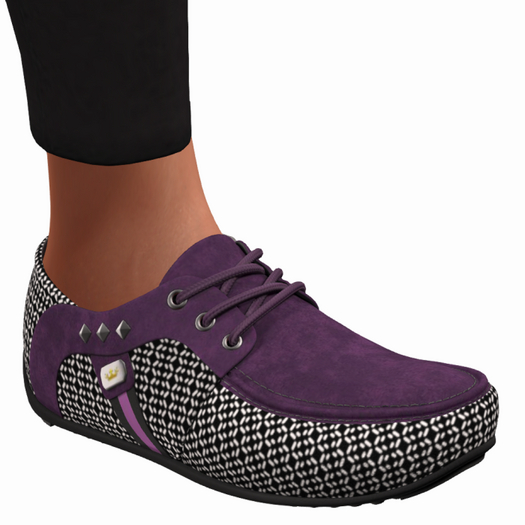 Second Life Marketplace - PURPLE Ladies RESIZABLE Suede Top Golf Shoes ...
