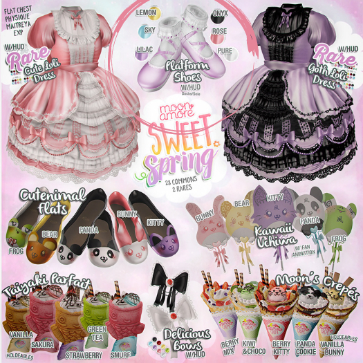 Second Life Marketplace - :Moon Amore: /Sweet Spring / Crepe ...