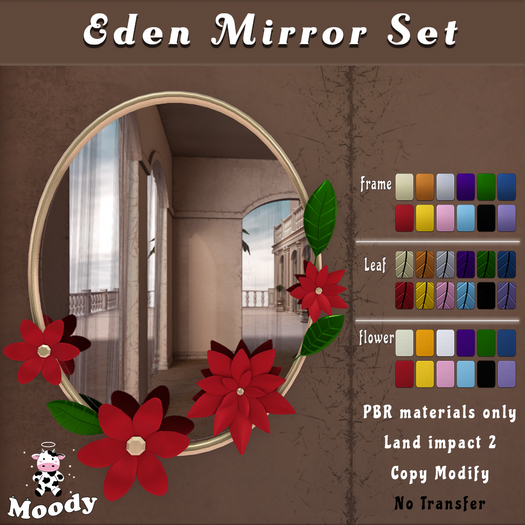 Second Life Marketplace - Moody - Eden Mirror Set