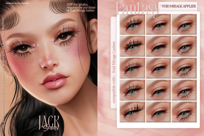 Second Life Marketplace - Jack Spoon. Fantasy Lashes [Void - Mirage ...