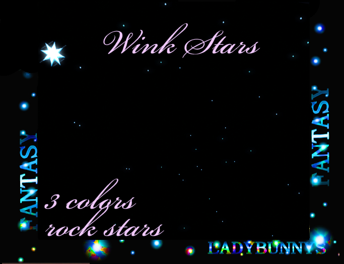 Second Life Marketplace - Particles Rock Stars-Wink Stars 3 colors
