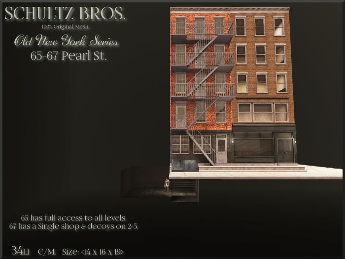Second Life Marketplace - [Schultz Bros.] 65-67 Pearl St.