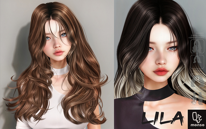 Second Life Marketplace - [monso] Lila Hair (demo)