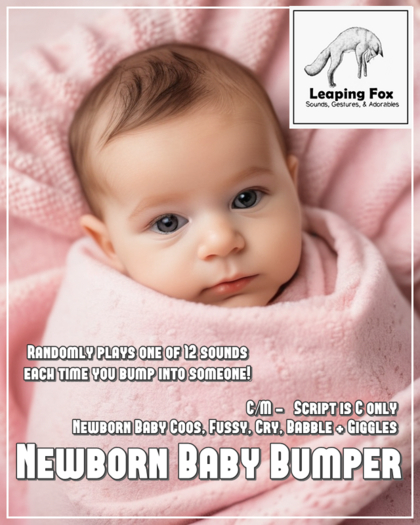 Second Life Marketplace - Leaping Fox - Newborn Baby Bumper