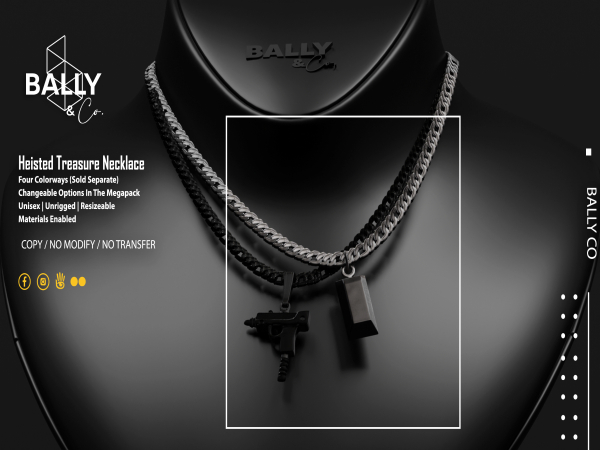 Second Life Marketplace - 'BALLY & CO' Heisted Treasure Necklace Megapack