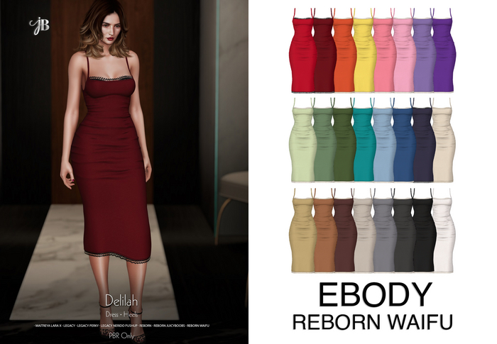 Second Life Marketplace - *Just BECAUSE* Delilah Dress - Reborn Waifu