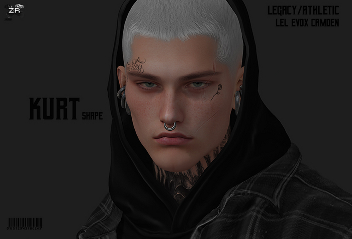 Second Life Marketplace - [ZENER]. Kurt Shape - Lel Camden EvoX
