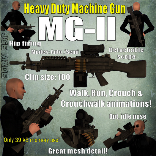 Second Life Marketplace - *JCE* MG-II MACHINE GUN