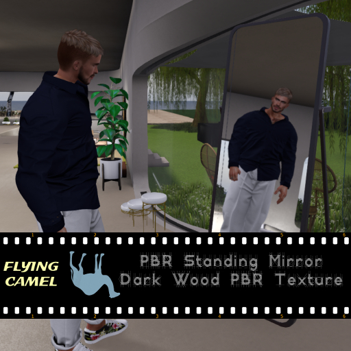 Second Life Marketplace - PBR Standing Mirror - FatPack PBR texture