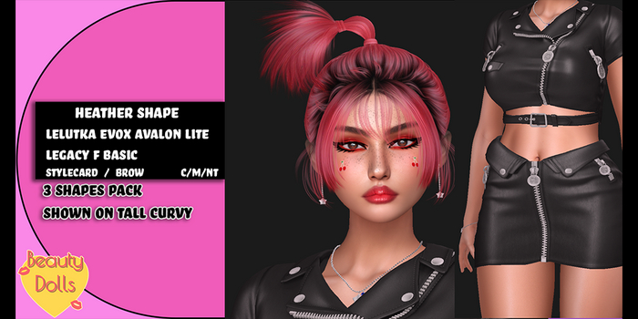 Second Life Marketplace - Beauty Dolls - Heather Shape EvoX Avalon Lite ...