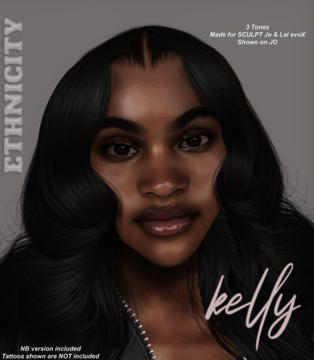 Second Life Marketplace - "ETHNICITY" Kelly (CLAY) SCULPT JO