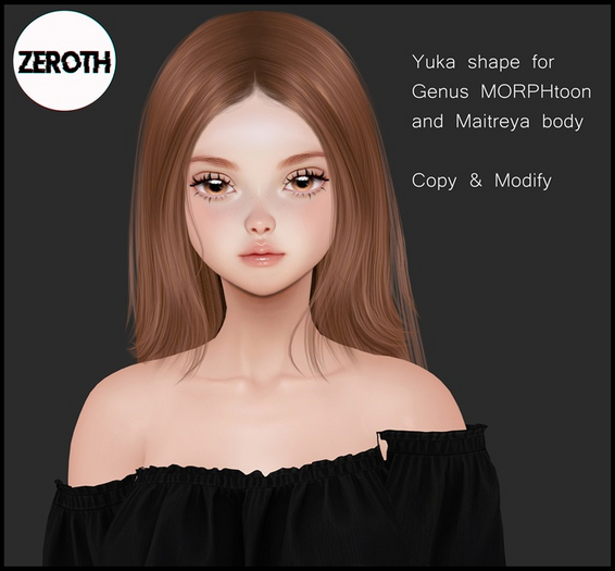 Second Life Marketplace - ZEROTH - Yuka shape for GENUS MORPHtoon