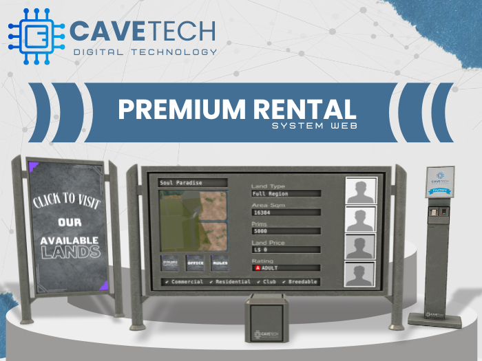 Second Life Marketplace - CaveTech Rental System – Professional Rental Panel