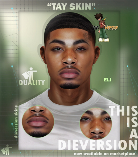 Second Life Marketplace - /DV/ Tay Demo Skin (Eli)