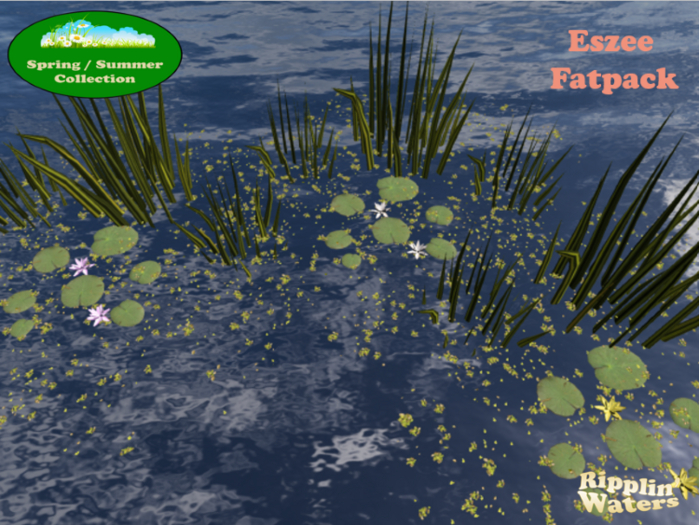 Second Life Marketplace - RW - Summer Spring Waterlilly Pond Grass ...