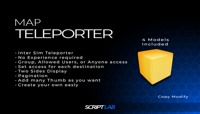 Second Life Marketplace - [Script Lab] Map Teleporter