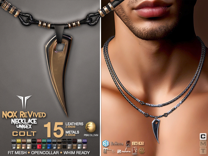 Second Life Marketplace - **RE** ReVived Necklace COLT - Fit Mesh - RLV ...