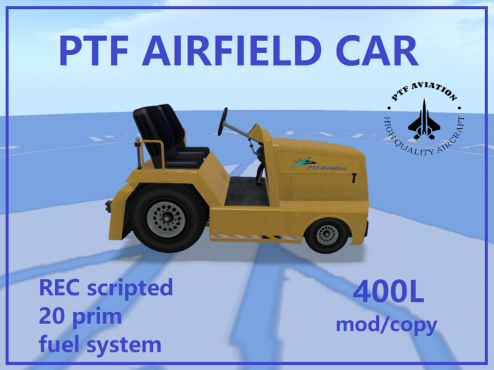 Second Life Marketplace - (PTF) Airfield car V3