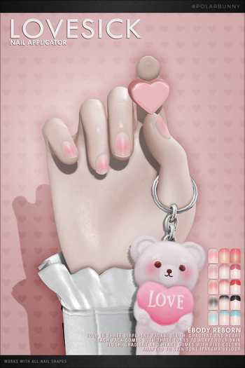 Second Life Marketplace - polarbunny. lovesick nails. reborn. fatpack