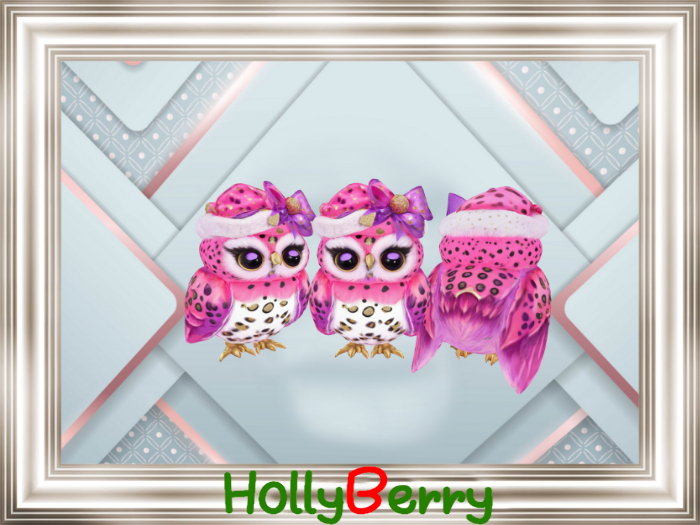 Second Life Marketplace - HB: Pink Purple Owl FuLL PERM