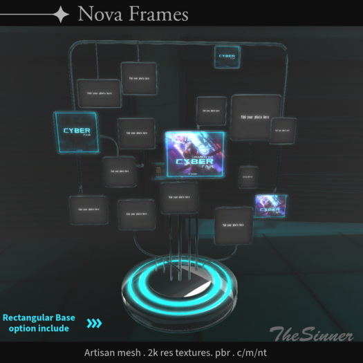 Second Life Marketplace - !-(Sin)-!-(Rez/Wear)_ Nova Frames