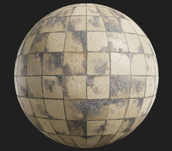 Second Life Marketplace - ME PBR MD Tiles094_2K- Brown Dirt Square ...