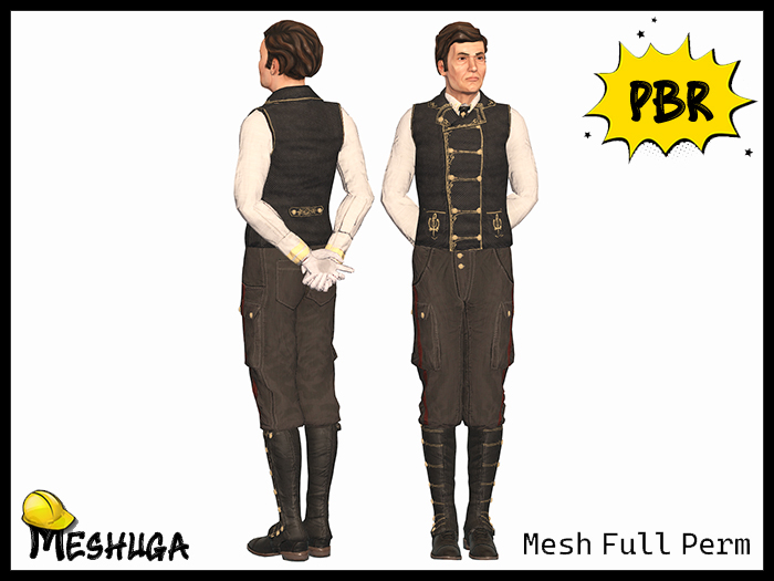 Second Life Marketplace - Meshuga PBR Horace Victorian Steampunk ...