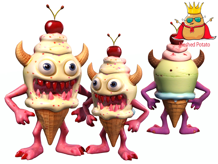 Second Life Marketplace - Ice Cream Monster Full Perm