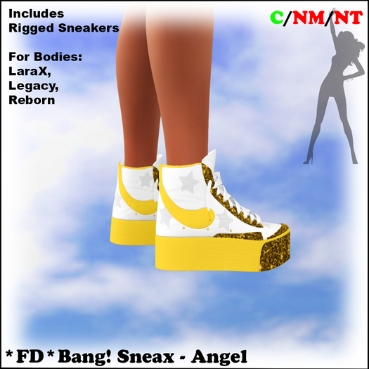 Second Life Marketplace - *FD* Bang! Sneakers [Boxed] Angel