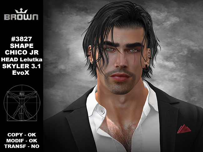 Second Life Marketplace - 3827 SHAPE CHICO JR HEAD Lelutka SKYLER EvoX