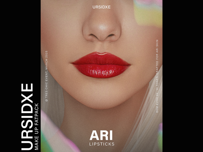 Second Life Marketplace - // URSIDXE MAKE UP - Ari Lipsticks (UNPACK)