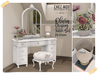 Second Life Marketplace - CHEZ MOI ♥ Olivia Dressing Table Set (PG)
