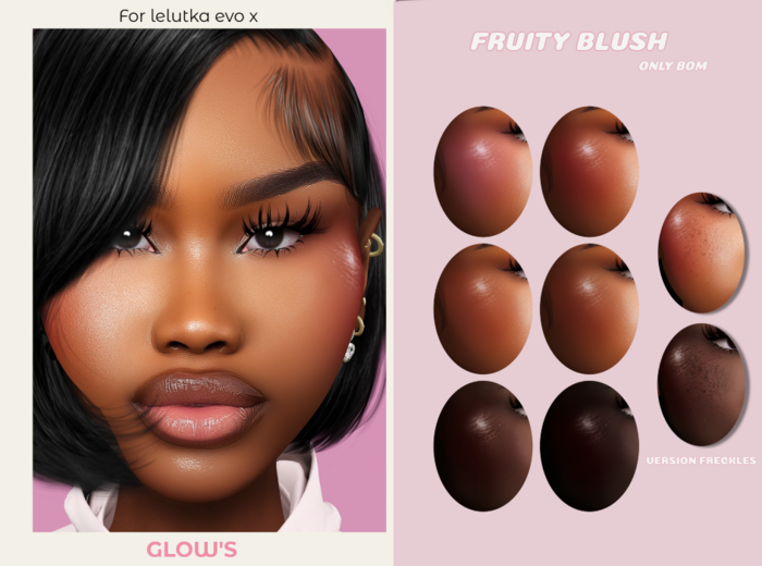 Second Life Marketplace - GLOW'S-FRUITY BLUSH COLLECTION EVO X