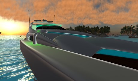 Second Life Marketplace - LUXORY (BOXED) Sea Wraith Speed Yacht