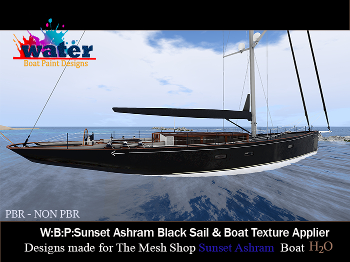 Second Life Marketplace - W:B:P:Sunset Ashram -Black Boat & NON PBR ...