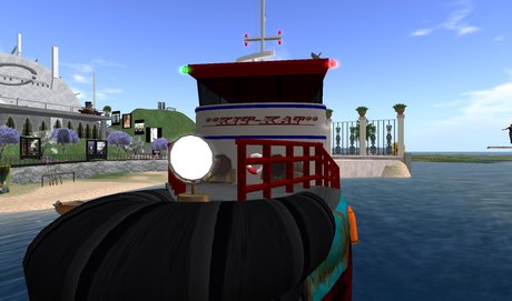 Second Life Marketplace - (Driveable) Boxed Kit-Kat Tug Boat (UNPACK)