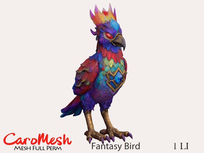 Second Life Marketplace - Caro Mesh Full Perm * Fantasy Bird -unpacker