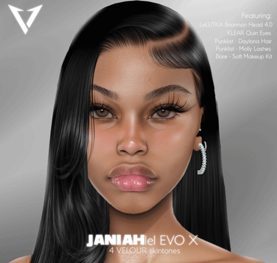 Second Life Marketplace - VISEGE: JANIAH EVOX SKIN (DEMO)