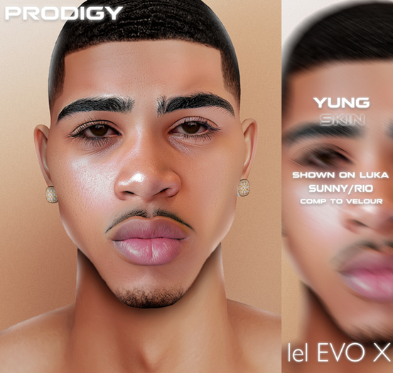 Second Life Marketplace - PRODIGY: YUNG EVO X SKIN (DEMO)