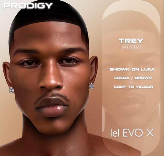 Second Life Marketplace - PRODIGY: TREY EVO X SKIN (FATPACK)