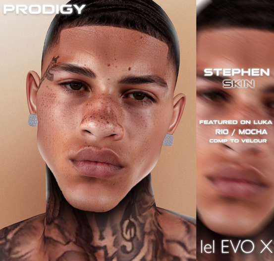 Second Life Marketplace - PRODIGY: STEPHEN EVO X SKIN (DEMO)