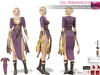 Second Life Marketplace - Full Perm Female Side Slits Fantasy Dress For ...