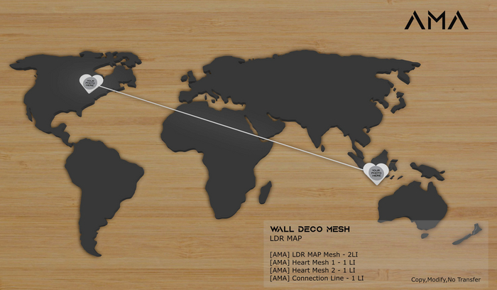 Second Life Marketplace - [AMA] Wall Deco Mesh - LDR MAP