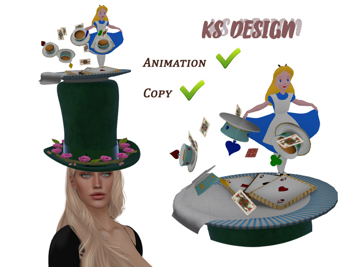 Second Life Marketplace - KS Design: Alice in Wonderland Hat #1
