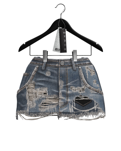 Second Life Marketplace - Rowne.Vertz Denim Mini - Faded