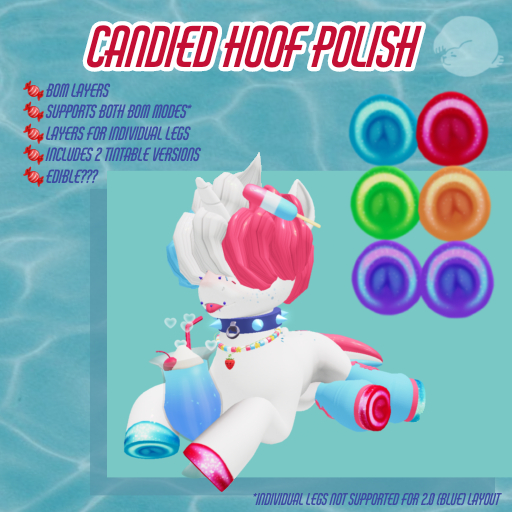 Second Life Marketplace - [OP] Candied Hoof Polish