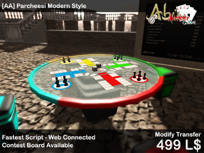 Second Life Marketplace - [AA] Parcheesi (Modern)